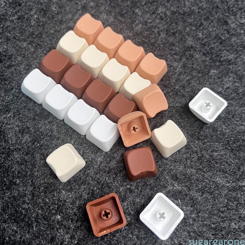 Sugar Ergonomic PBT Cats Head Keycaps for Mechanical Keyboards MAO Flat ...