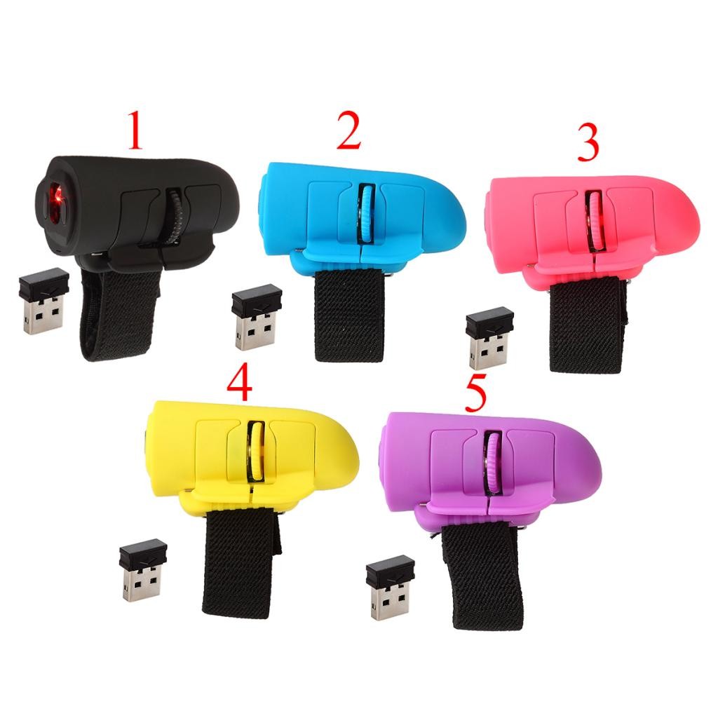 [uguuiya] Mini Wireless USB Finger Mouse Optical Handheld Mice for ...