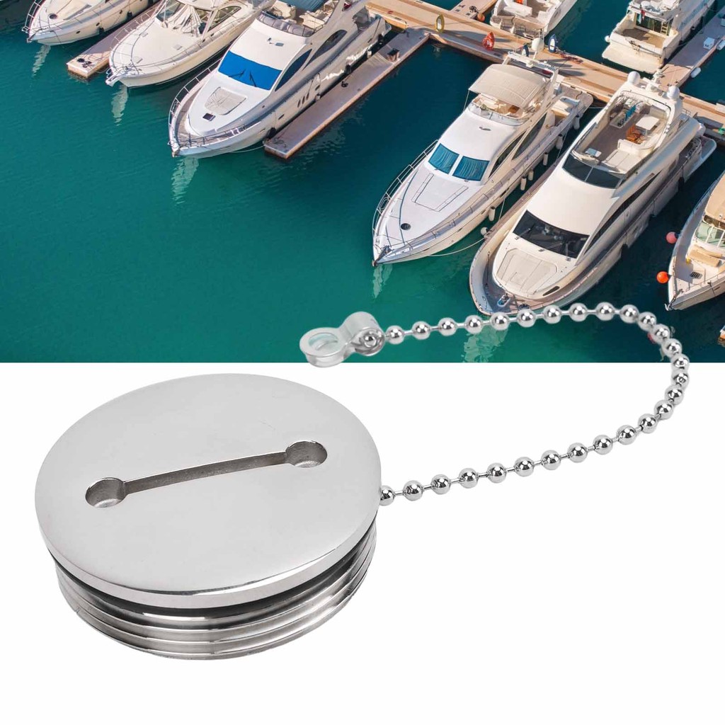 2 Inch Boat Fuel Tank Cap 316 Stainless Steel Polished Deck Fill Cap ...