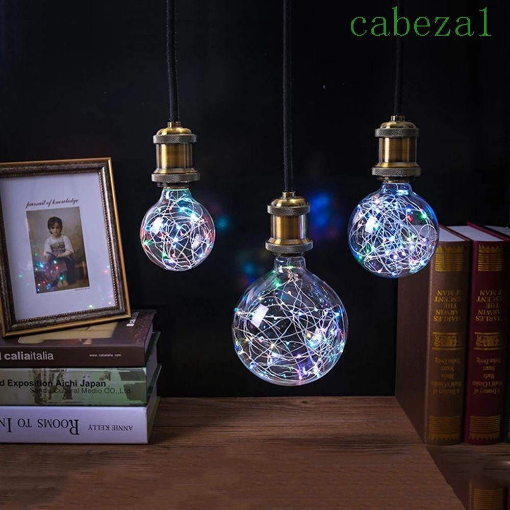 CABEZA Copper Wire Bulb Dimmable Wedding Party Edison Retro Colorful ...