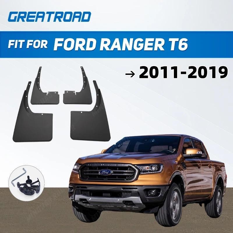 Car Splash Guards Mud Flaps for Ford Ranger T6 2011 - 2019 mudguards ...