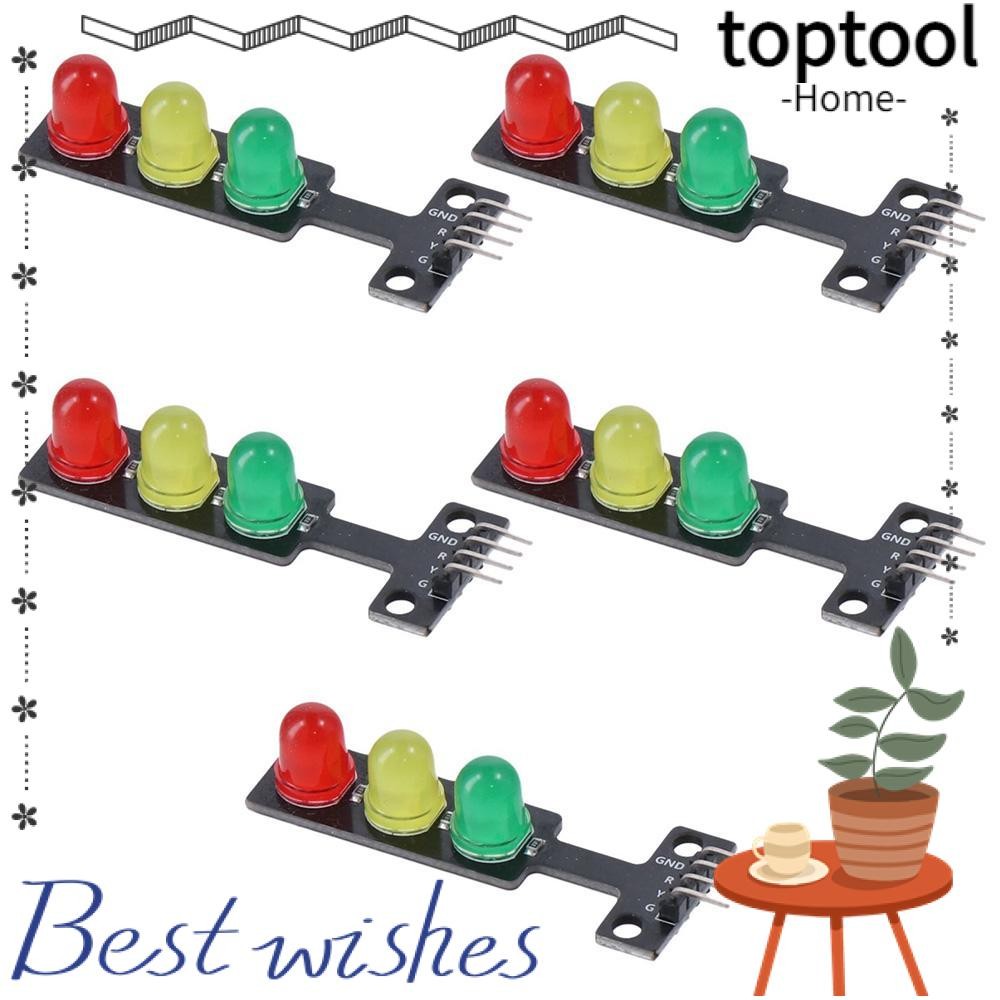 TOPTOOL Traffic Light Display Module, Mini DC 5V LED Traffic Light ...
