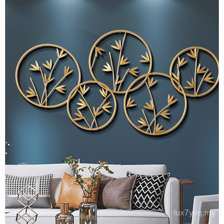 Hiasan Dinding Buluh Mewah Moden Cahaya Mewah Ruang Tamu Hiasan Dinding ...