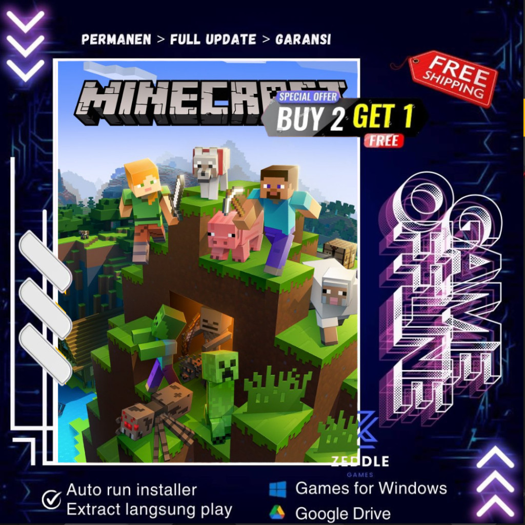 Minecraft - PC GAME - LAPTOP GAME - PC GAME OFFLINE | Shopee Malaysia
