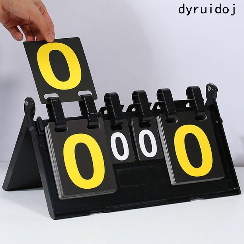 DYRUIDOJ Table Tennis Flip Cards, 4-Digit Tabletop Counter Basketball ...