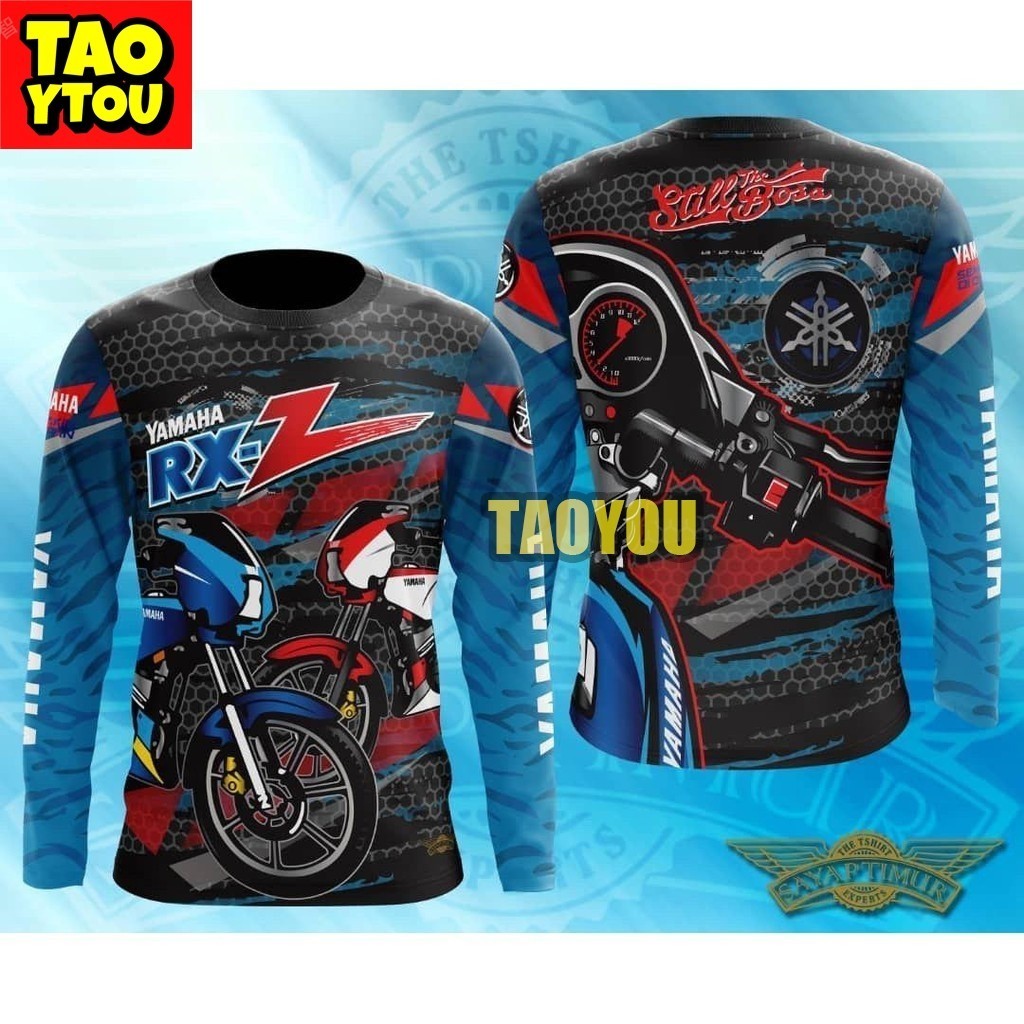 Yamaha T-shirt Rx-z Energy (baju Motor Sublimation) Rxz Long Sleeve ...