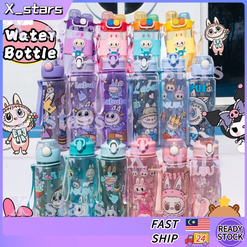 Botol Air Kuromi My Melody Capybara Bottle Kids Straw Bpa Free Botol ...