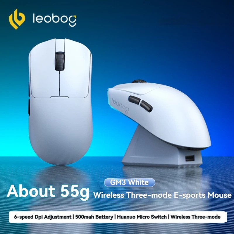 LEOBOG GM3 Mouse Wireless Bluetooth PAW3311 50g Lightweight ...