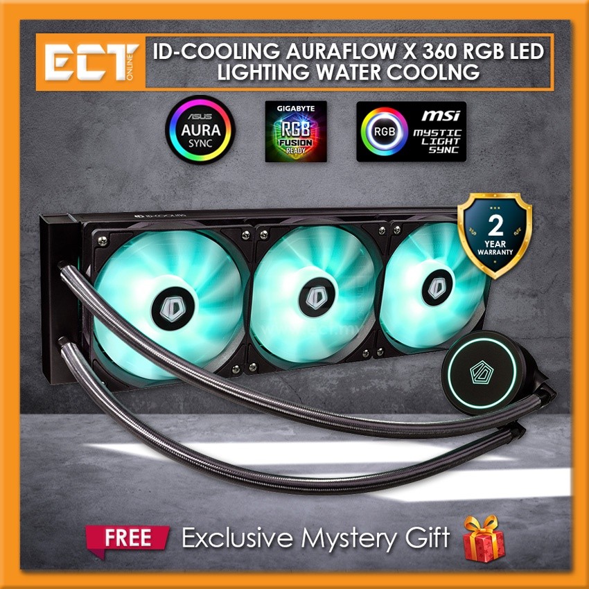 ID-Cooling Auraflow X 360 RGB LED Lighting Water Cooling | Shopee Malaysia