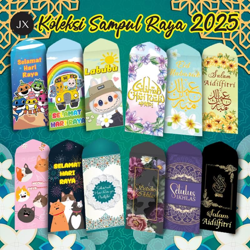 [2025 SAMPUL RAYA] Cartoon Money Packets 10pcs/pkt | Sampul Duit Raya ...