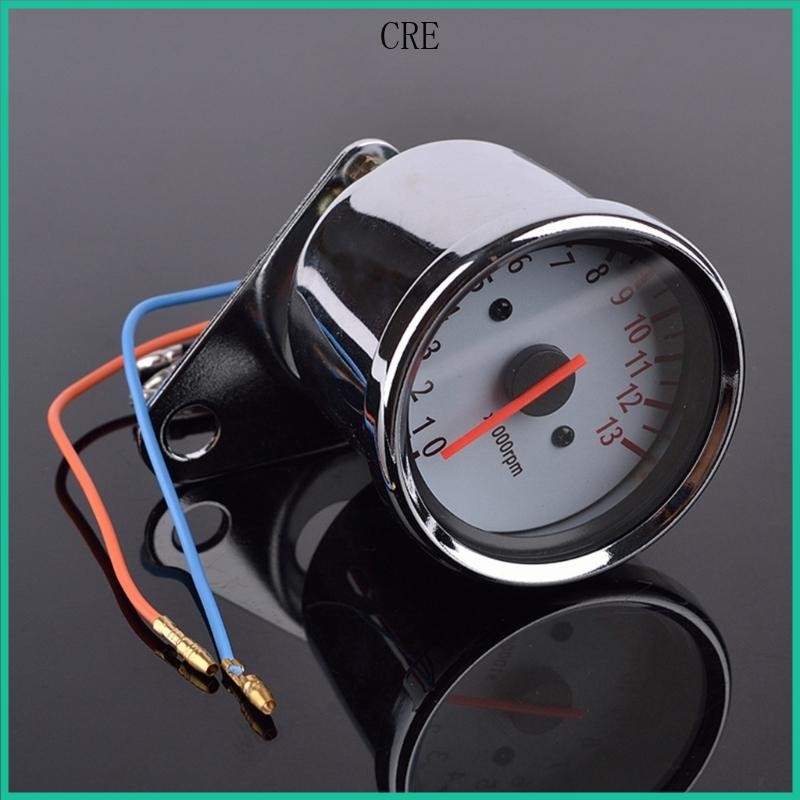 CRE Mini RPM-Meter 0-13000RPM Engine Tach Hour Meter Tachometer Gauge ...