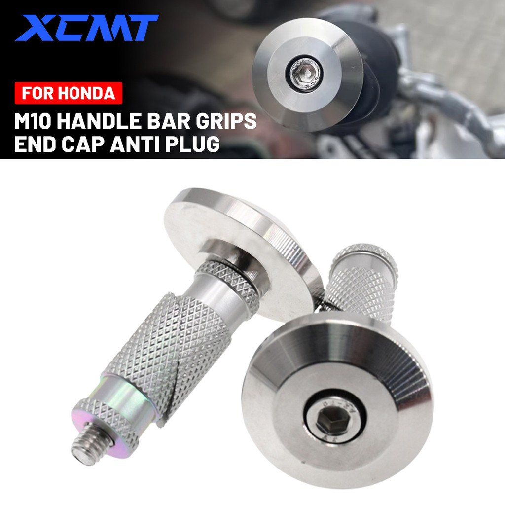 Motorcycle M10 Handle Bar Grips End Cap Anti Plug For Honda General ...