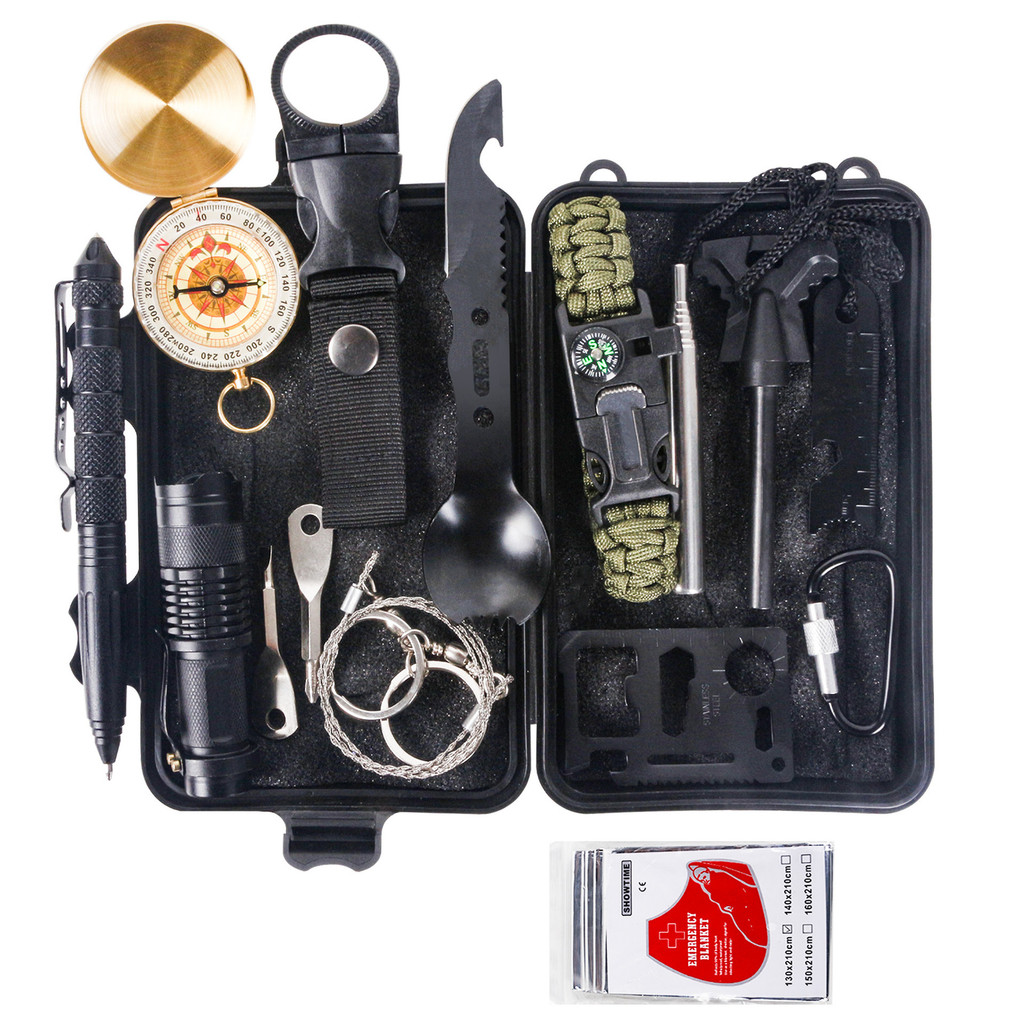 Kit Survival Luar Ruangan Set Alat Survival Pelbagai Fungsi Kit ...