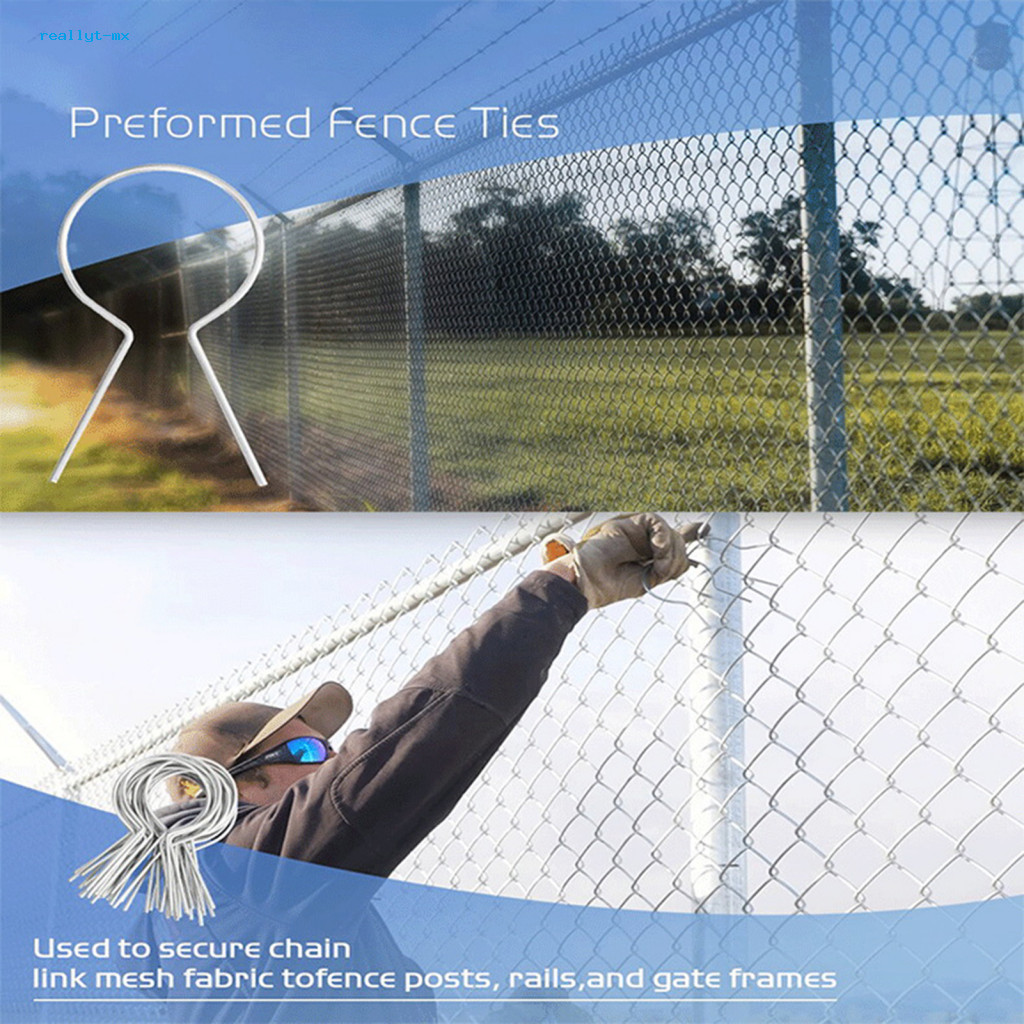 Galvanized Fence Wire Ties Easy-to-use Fence Wire Fasteners 100pcs ...