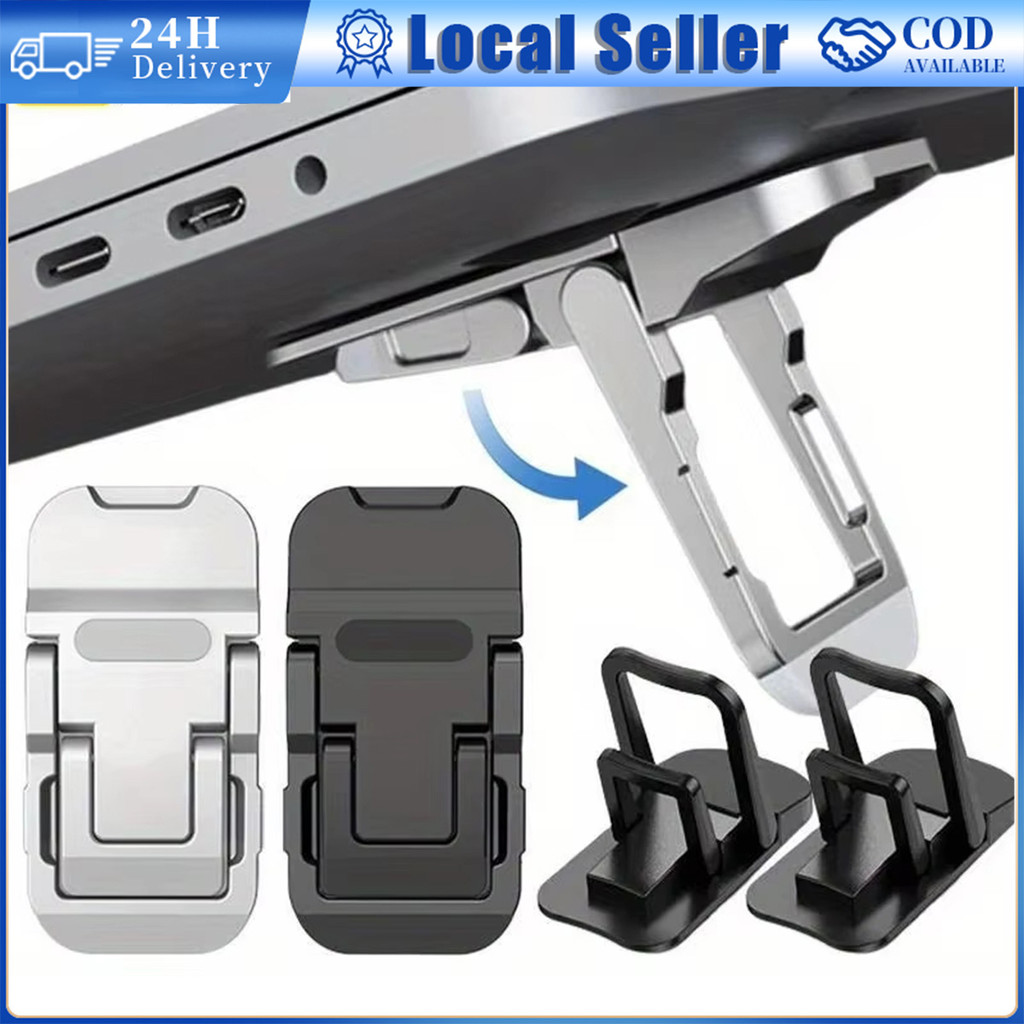 2PCS Universal Foldable Laptop Metal Bracket Cooling Dissipate Heat ...
