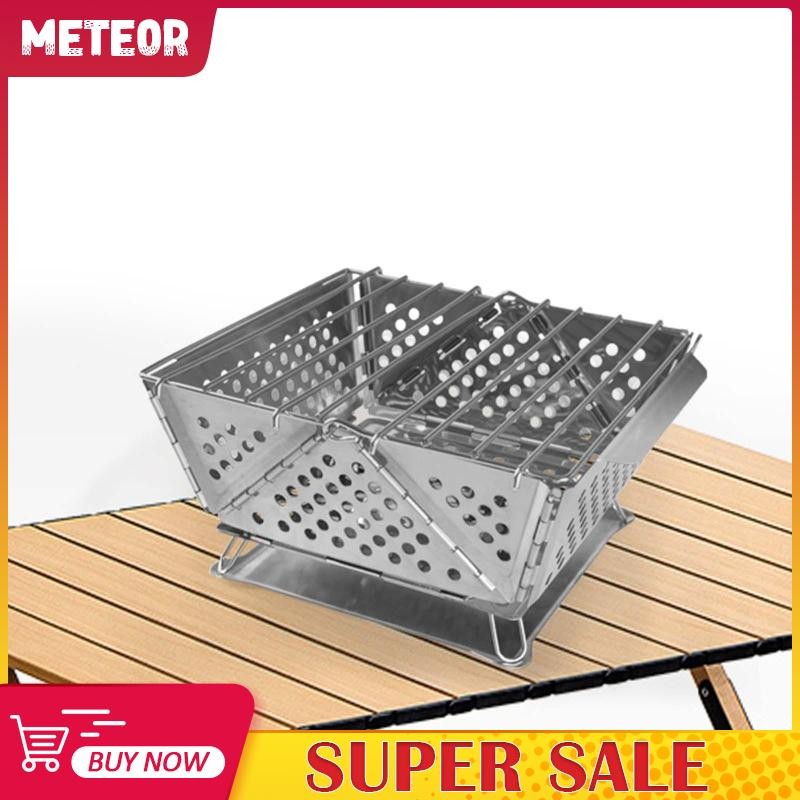 [meteorMY] Folding Fire Pit Camping Grill Portable Campfire Grill for ...