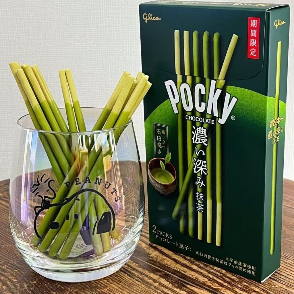 Imported Glico Pocky Limited Matcha Flavor Butter Caramel Cocoa Flavor ...