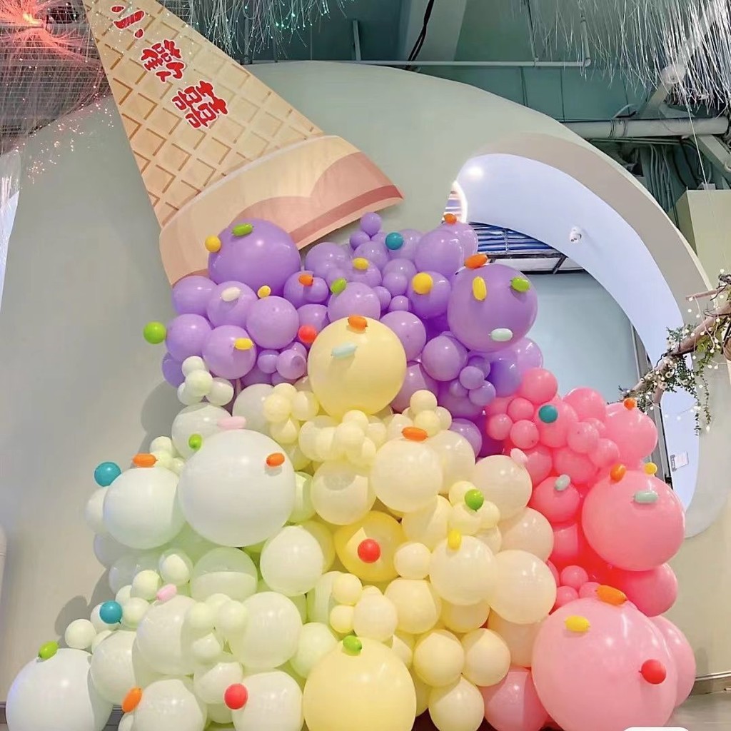 5 Inci 10 Inci 18 Inci Macaron Bulat Belon Hiasan Hari Lahir Pembukaan ...