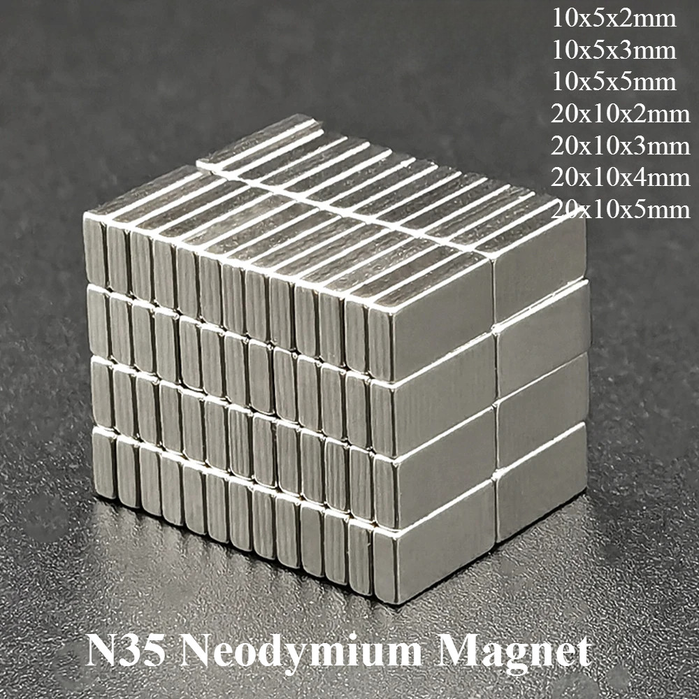 Small N35 Block Neodymium Rectangular Magnet NdFeB Super Powerful Strong Magnetic Permanent for ...