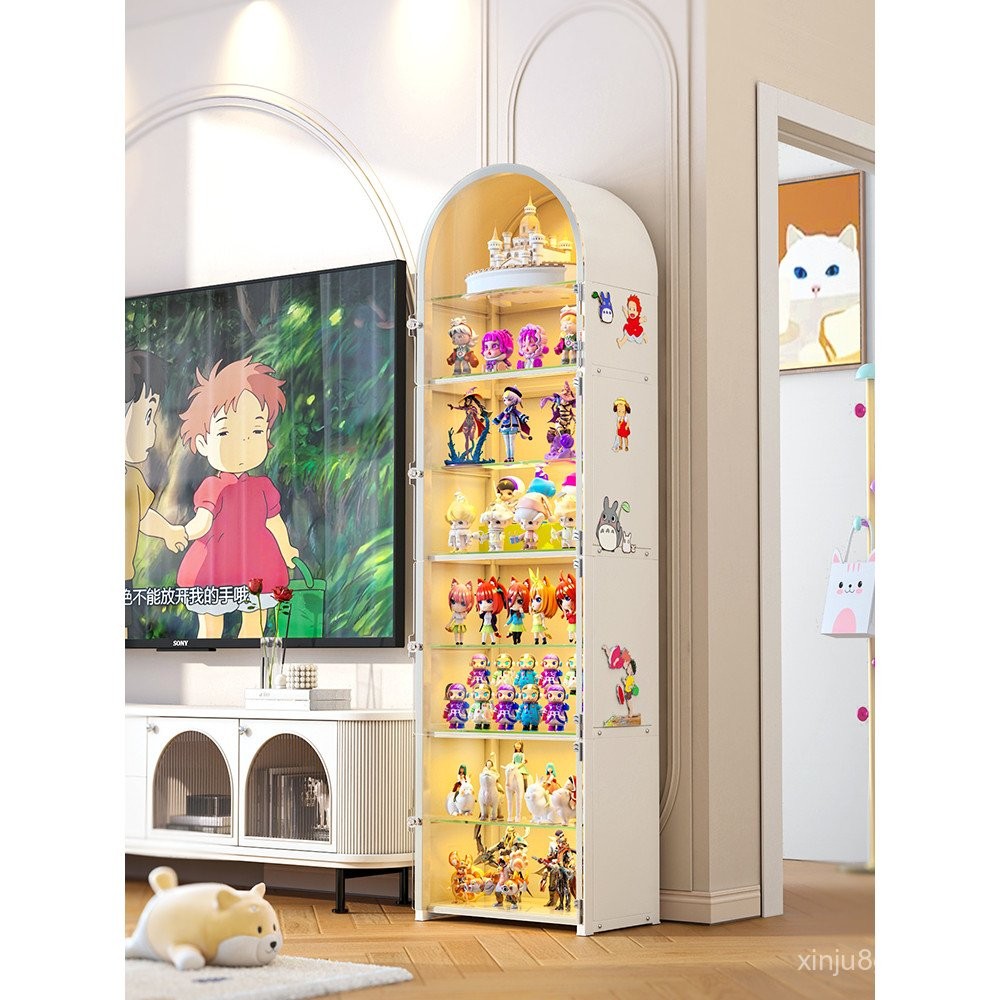 Figure Display Cabinet Acrylic Pain Cabinet Floor-standing Lego Bubble ...
