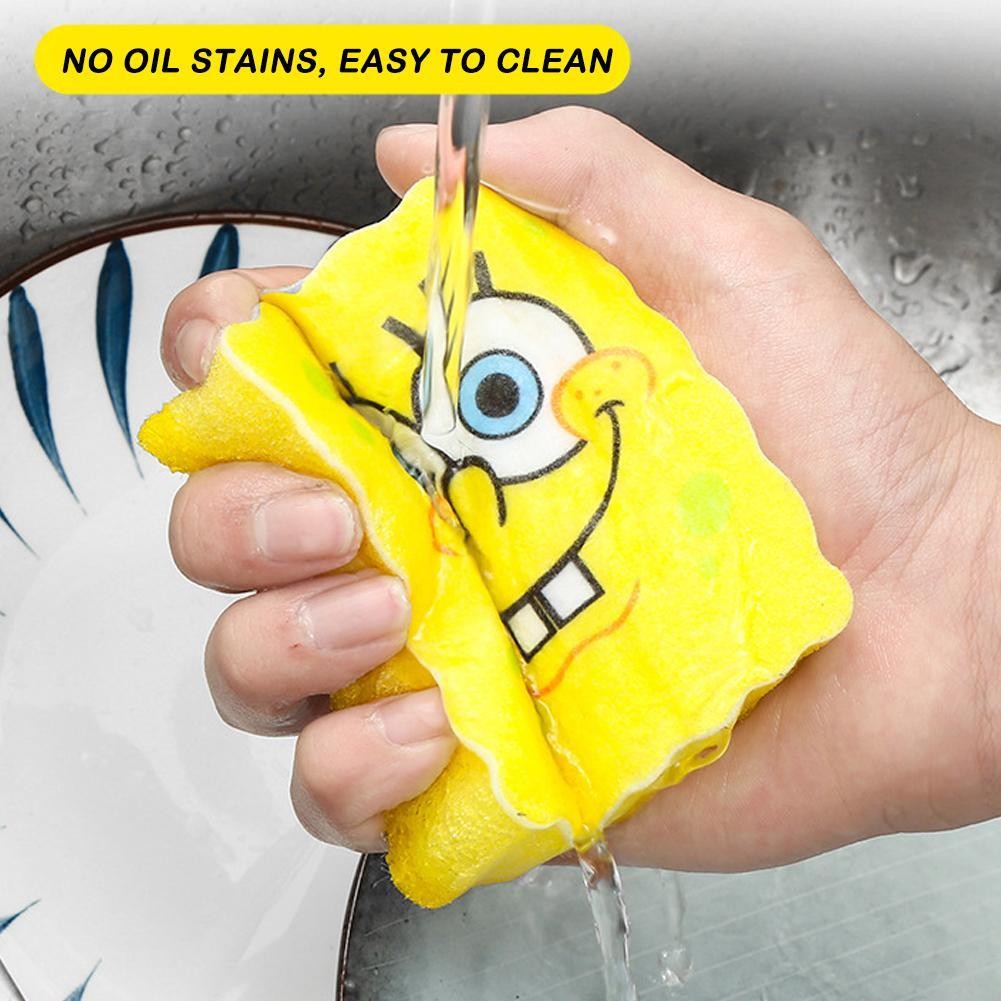 Spongebob Squarepants Kitchen Wipe Cute Rag Cartoon Remove Cleaning To ...