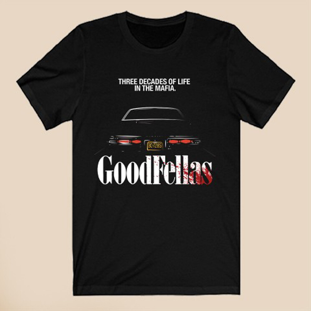 Goodfellas Three Decades Mafia Car Symbol Men'S Black T-Shirt | Shopee ...