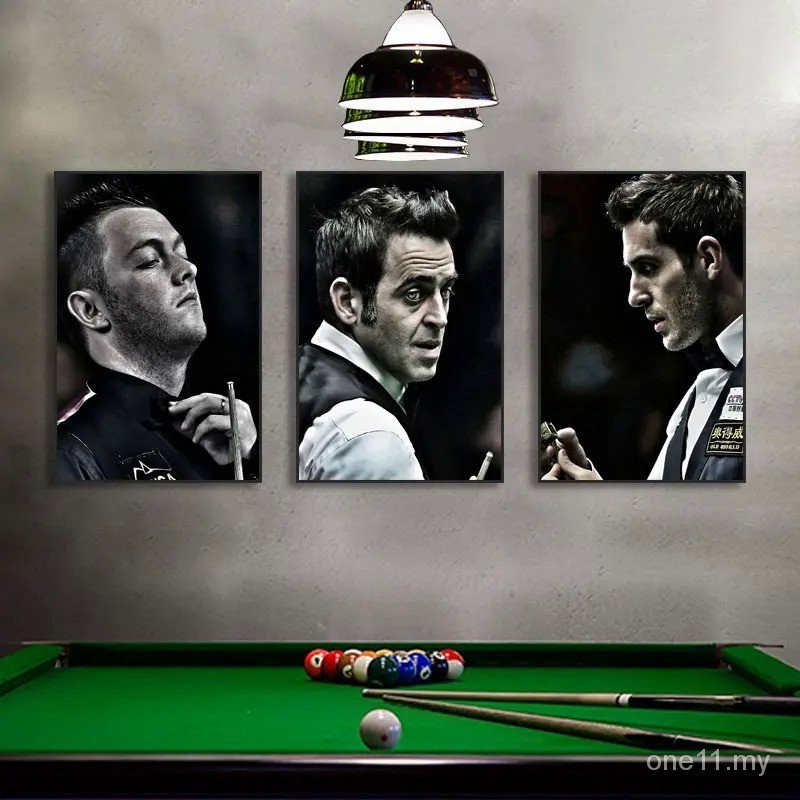 Snooker Billiard Players Posters And Prints Black And White Canvas ...