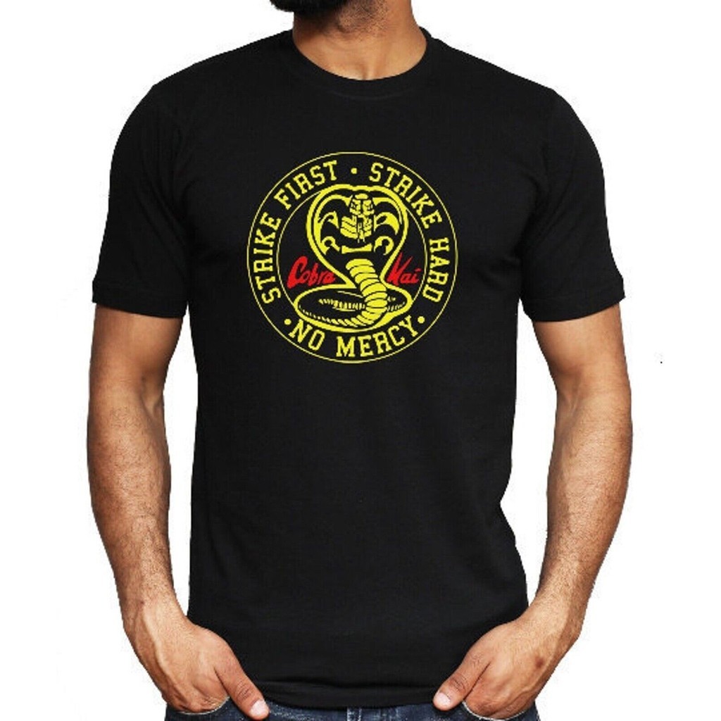 Cobra Kai Tshirt Mens Cobra Kai The Karate Retro Tv Show Martial | Shopee Malaysia