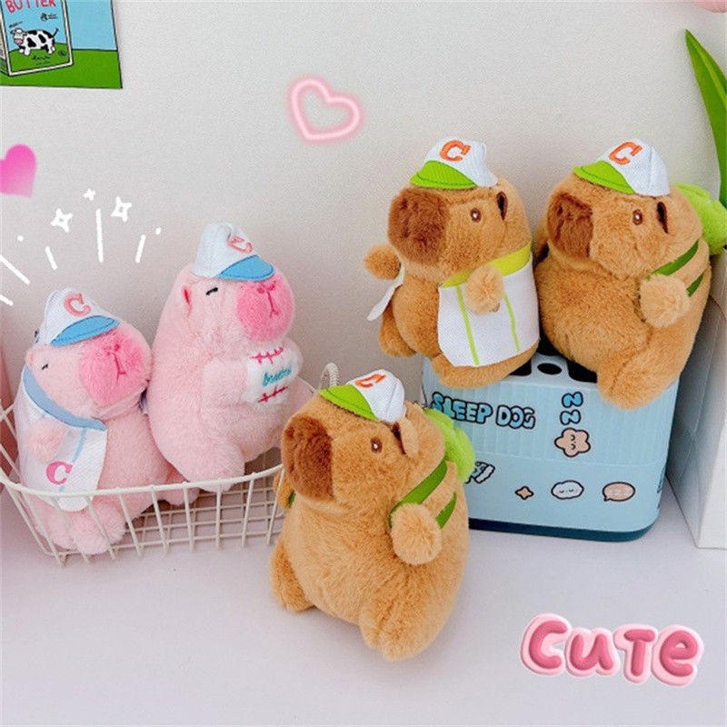 Capybara Keychains Creative plush Capybara Doll Keyrings For Car Keys ...