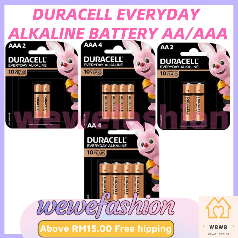 Duracell Everyday Alkaline Battery (AA2 / AA4 / AAA2 / AAA4) | Shopee Malaysia