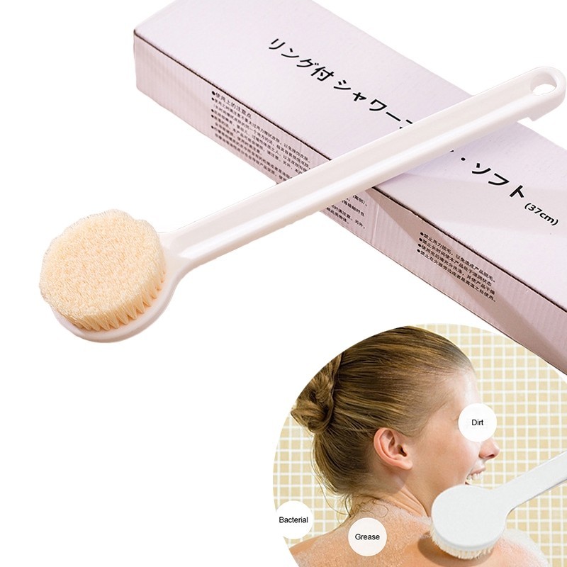 Long Handle Shower Brush, Back Massage Shower Brush, Bathroom Scrubbing ...