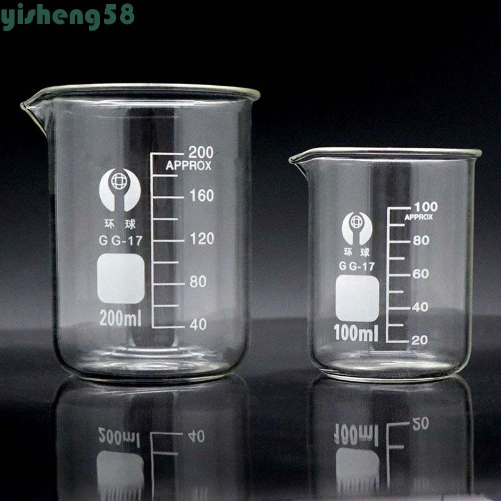 YISHENG Lipstick Heating Beaker, 10ml 25ml 50ml 100ml 150ml Heavy Glass ...