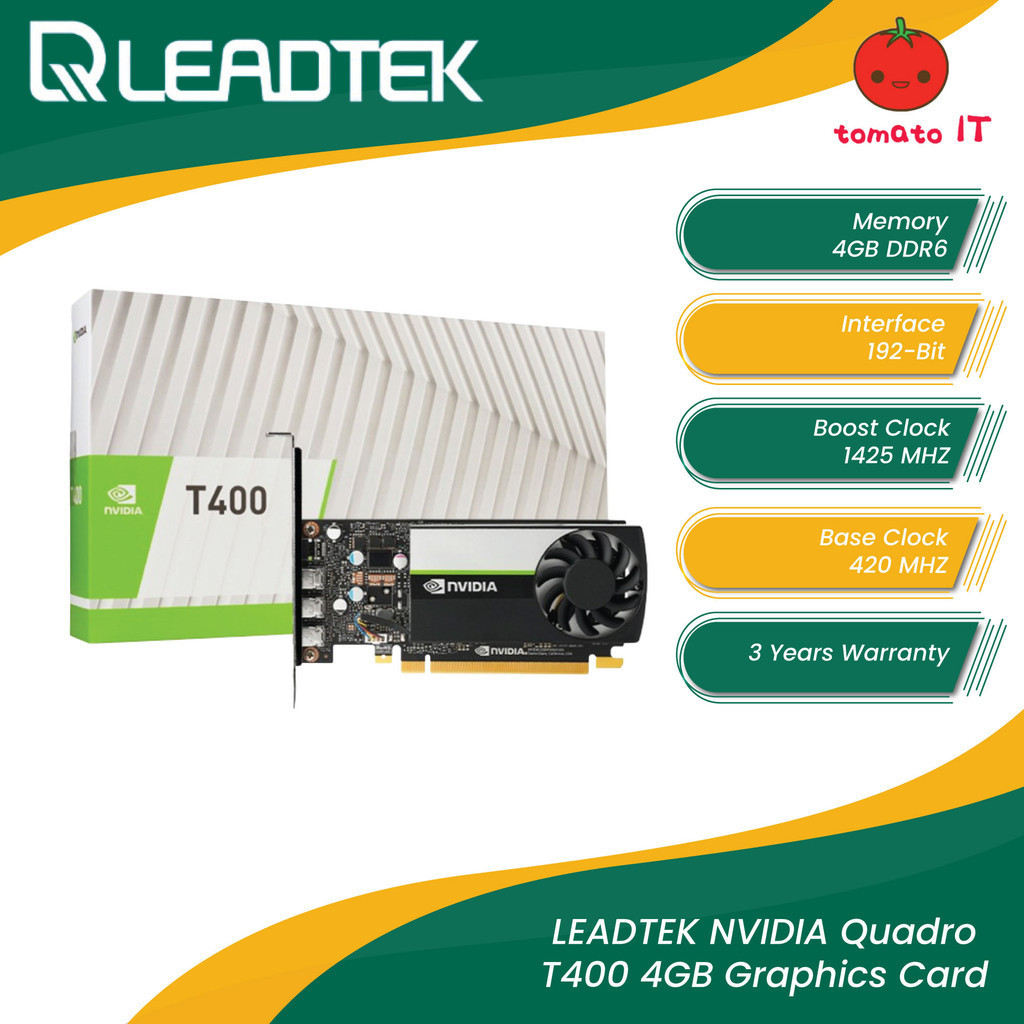 LEADTEK NVIDIA Quadro T400 4GB Graphics Card | Shopee Malaysia