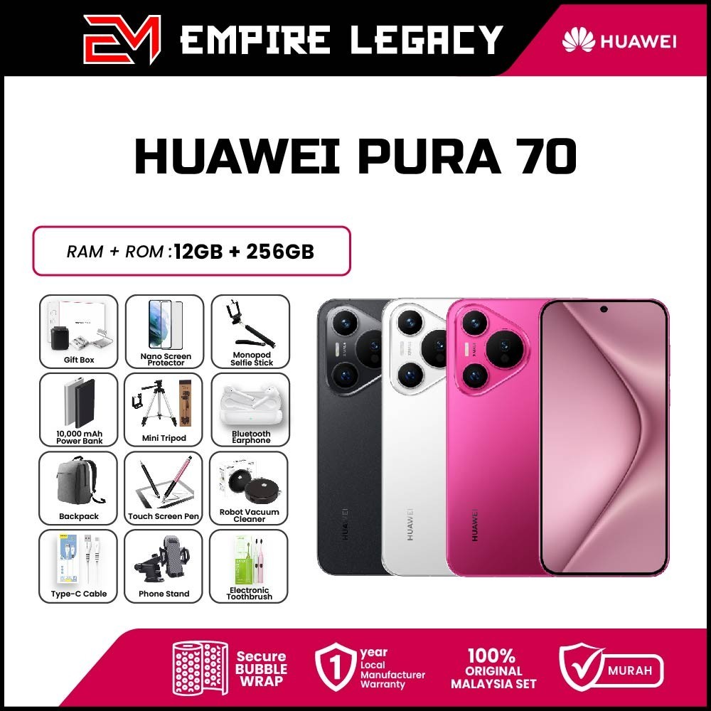 HUAWEI Pura 70 [12GB RAM 256GB ROM] - Original HUAWEI Malaysia | Shopee Malaysia