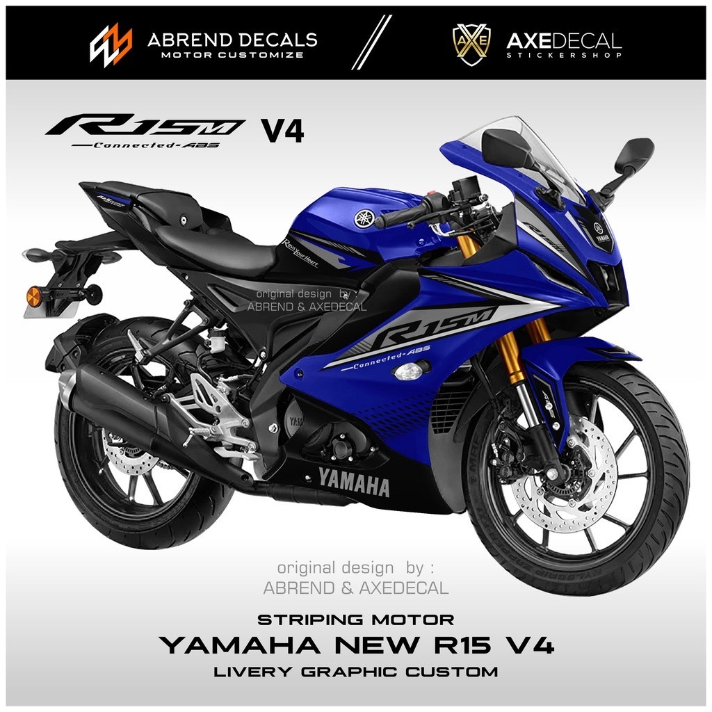 Decal Striping R15 V4 Custom Graphic/Yamaha R15M Motorcycle Sticker ...