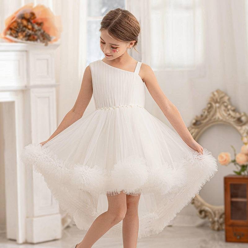 Girl Fluffy Gauze Dress Birthday Host Princess Dress Model Catwalk Show ...