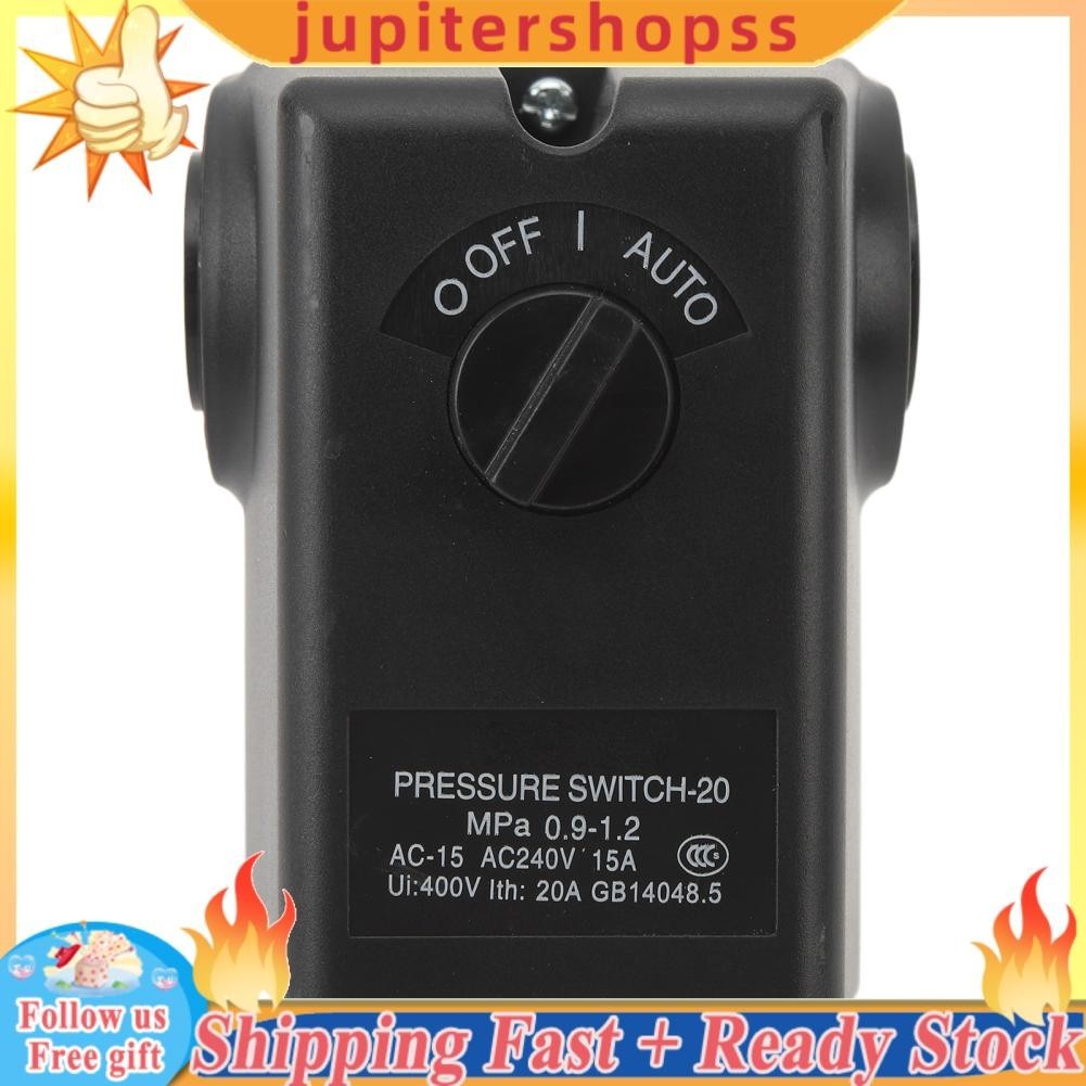 Jupitershopss Heavy Duty Air Pressure Switch Knob Operation Pump AC ...