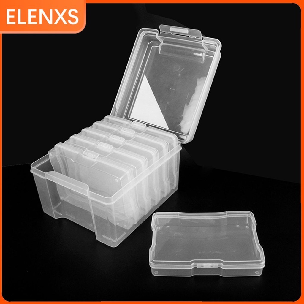 Efficient Plastic Craft Organizer 5x7 inch Photo Storage Box for Neat ...