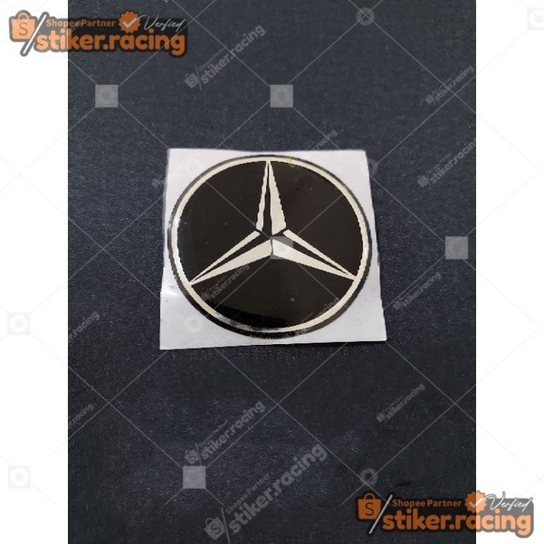 Original 3D Embossed Mercedes Benz Logo Sticker - Code 10136 | Shopee ...