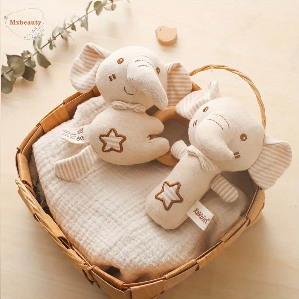 MXBEAUTY Cotton Hand Shake Stick, Comfortable Cotton Baby Ringing Bell ...