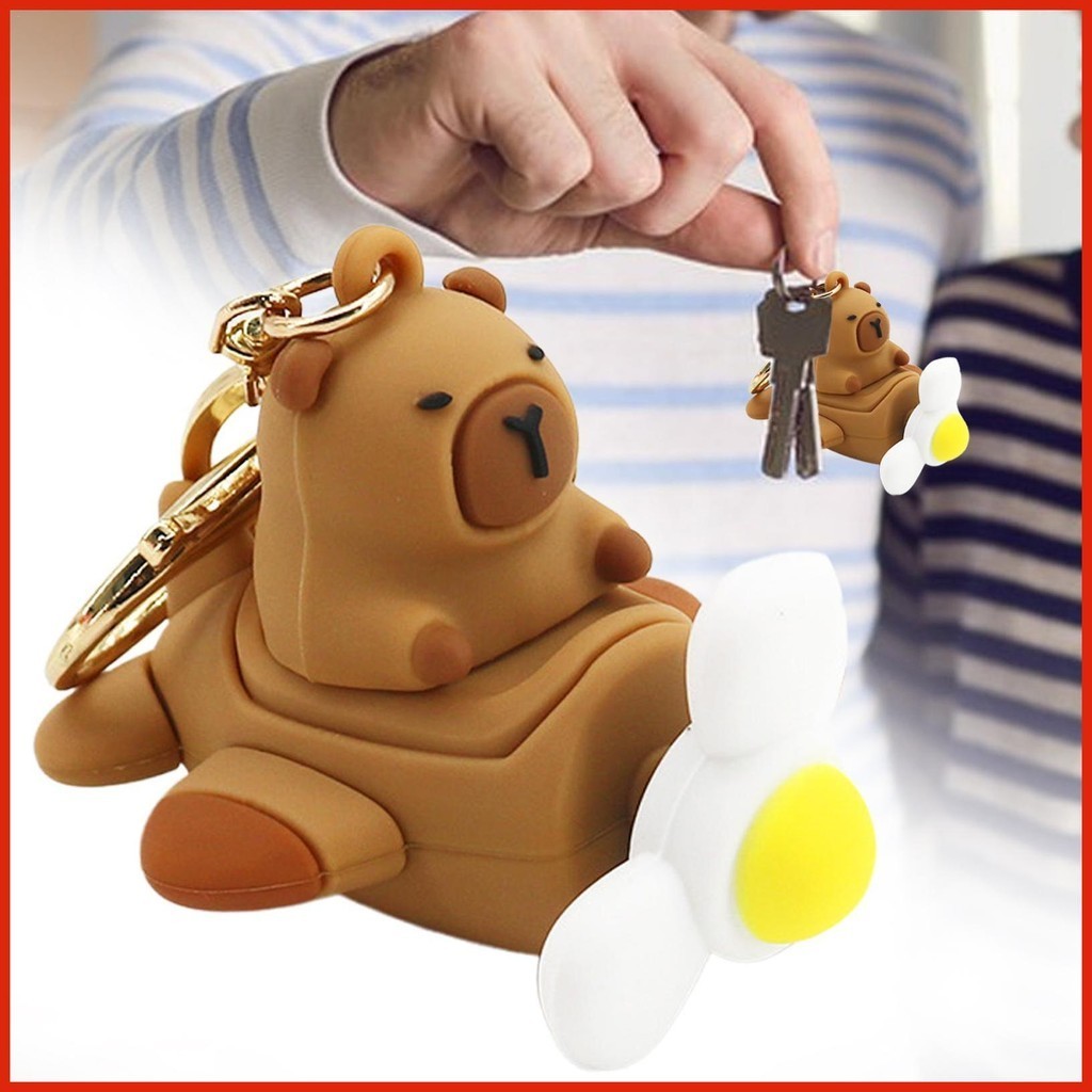 Capybara Bag Charm Animal Capybara Keychain Decor Pendant Capybara ...