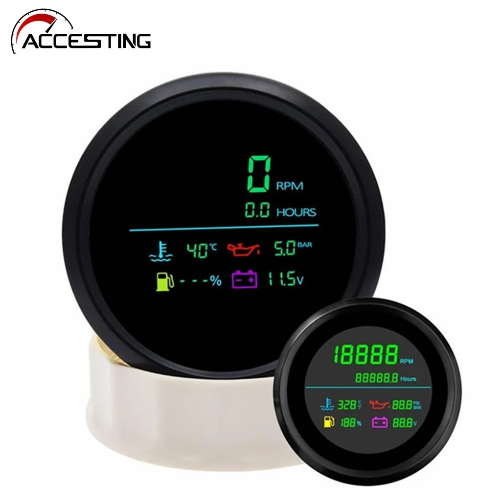 85mm Vehicle Universal Meter Tachometer Speedometer Waterproof ...