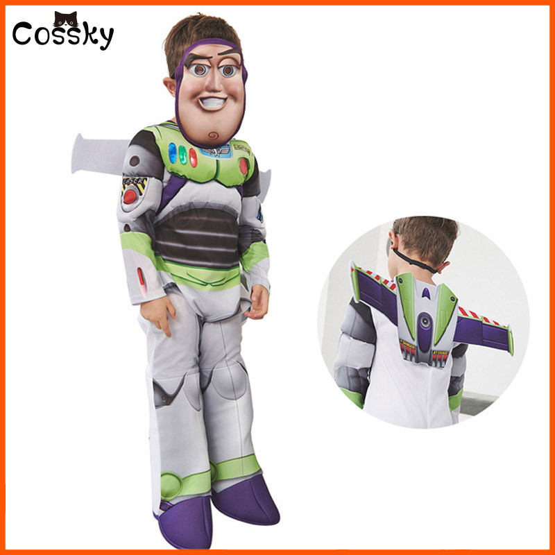 Buzz Lightyear Costume Kids Anime Toy Story Cosplay Costume Children ...
