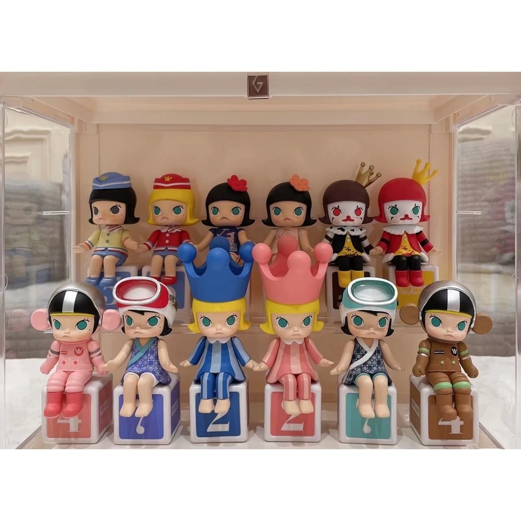 Official genuine popmart Out of Print molly molly Happy Train Big Party ...