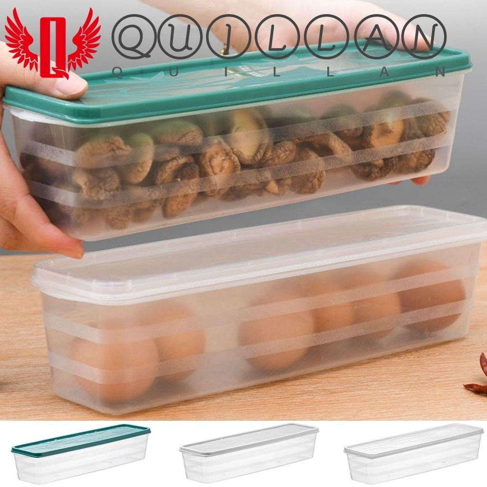 QUILLAN Noodles Storage Box, Plastic Sealed Spaghetti Container ...