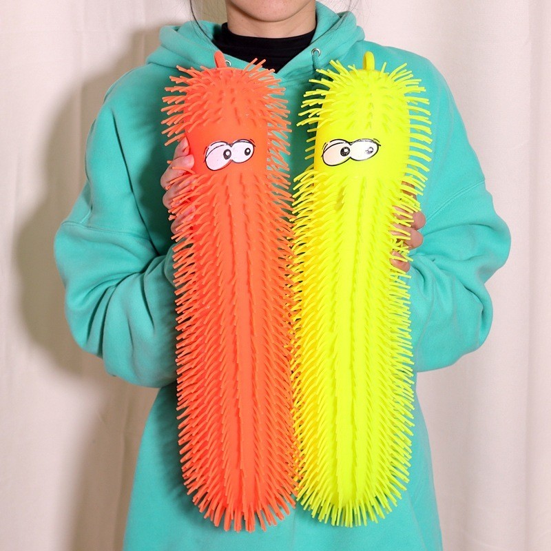 Creative Squishy Squeeze Relax Stress / Mainan Ulat Lembut LED | Shopee ...