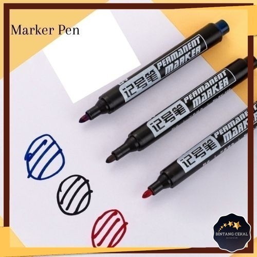 BC 1.5MM Marker Pen Permeant Bullet Point Pen Bullet Oily Marker Pen ...
