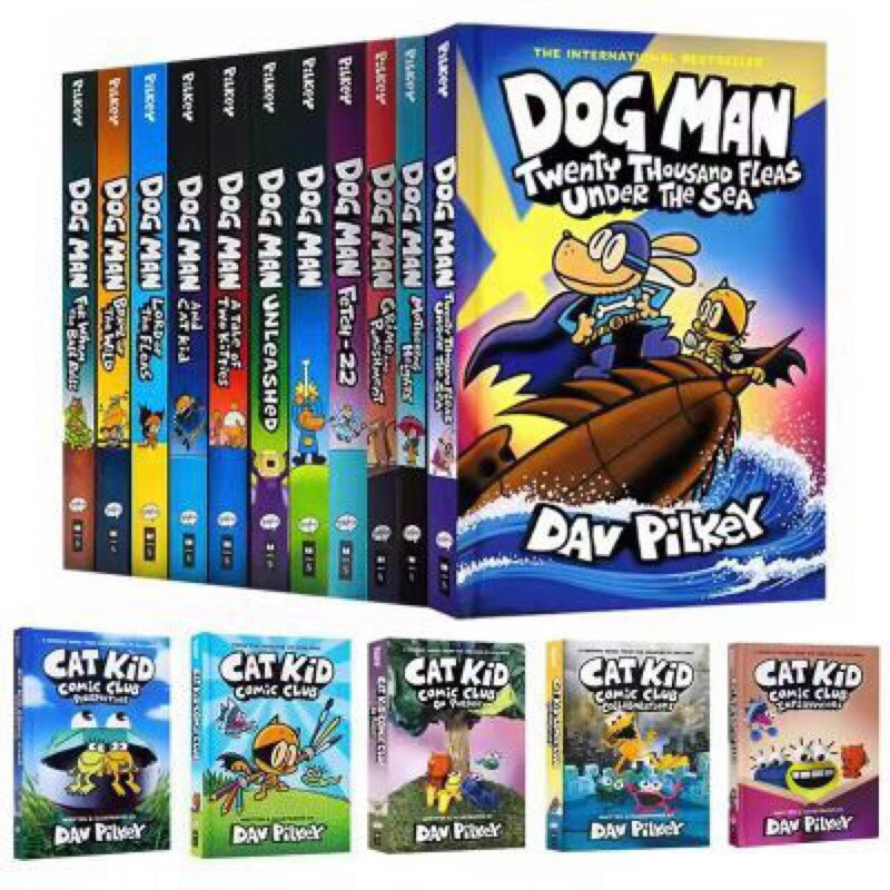Dogman Share Dog man by Dav Pilkey Hardcover Comic Funny Style English ...