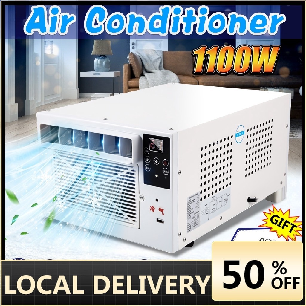 1100W Desktop Air Conditioner Cold/Heat Dual Use 220V/AC With Remote ...