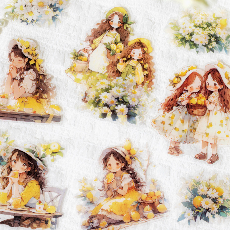 ENWEI 20 Pcs [Girls' Generation Series] Aesthetics Journal Stickers PET ...